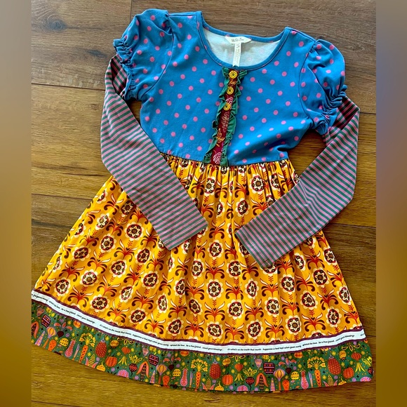Matilda Jane | Dresses | Matilda Jane Mixed Pattern Long Sleeve Whats ...